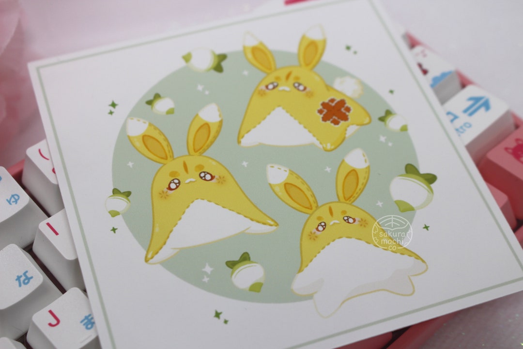 Cute Genshin Impact Print Kawaii Yuegui Yaoyao Print Video Game Print ...