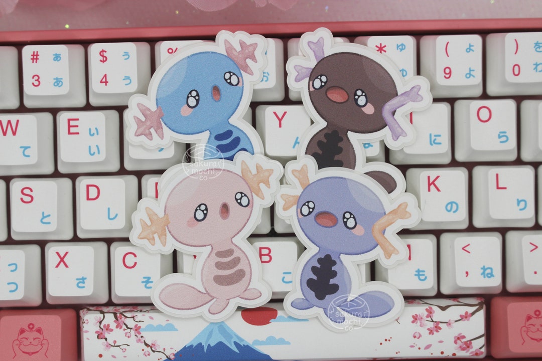 Wooper and Pooper Poke Inspired Sticker Pack | Cute Anime Video Game ...
