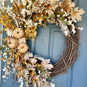 Extra Large Fall Wreath, Pumpkin Wreath, Fall Grapevine, Everyday ...