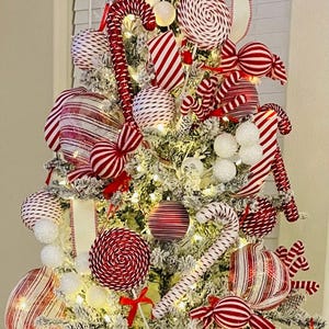 Tree Kit Peppermint Candy Christmas, Candy Christmas Tree, Tree ...