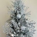 Silver Christmas Tree Kit, Christmas Tree Kit, Tree Decorations, Silver ...