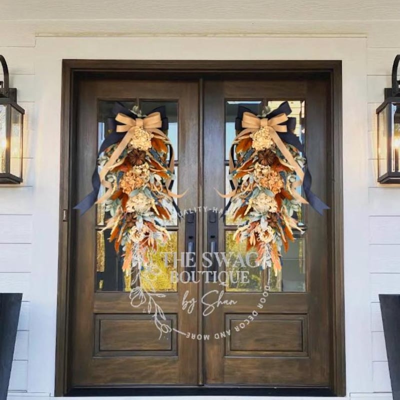 Navy Fall Wreath - Etsy