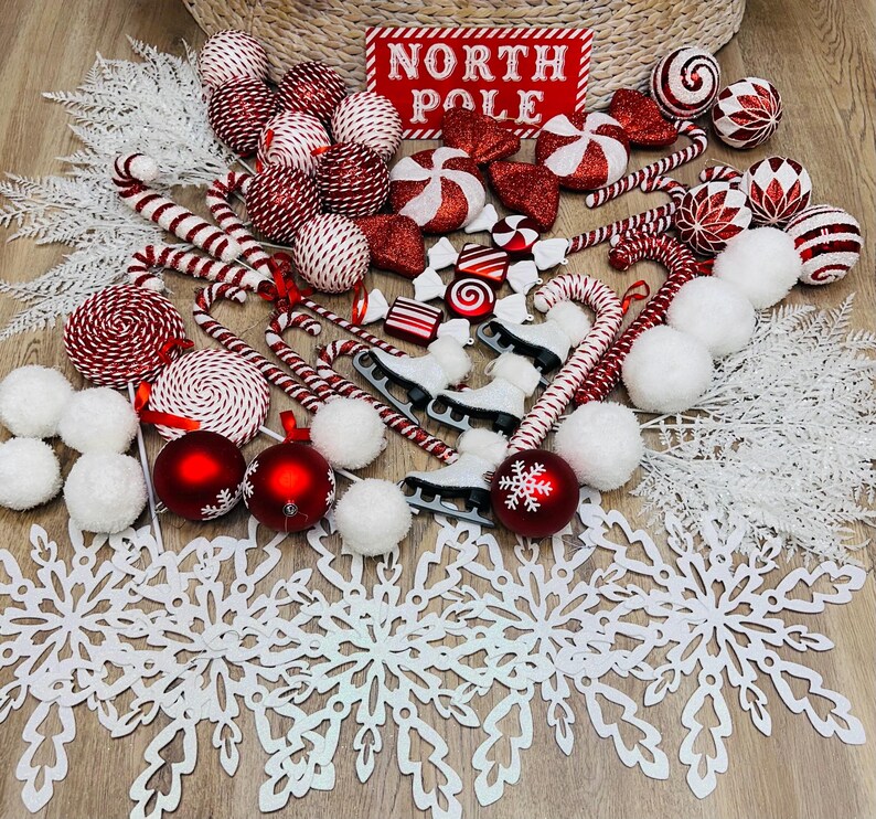 Tree Kit North Pole Christmas, Peppermint Candy Christmas Tree, Candy ...
