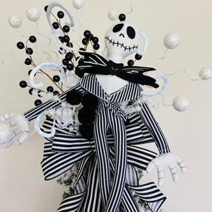 Nightmare Inspired Tree Topper - Large Christmas Tree Topper, Black ...