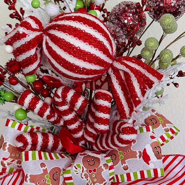 Candy Cane Tree Topper - Etsy