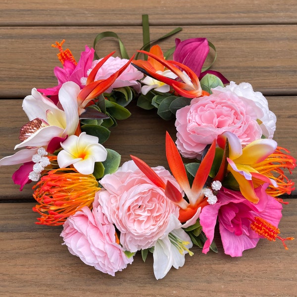 Tropical Flower Bird of Paradise and Hibiscus - Etsy