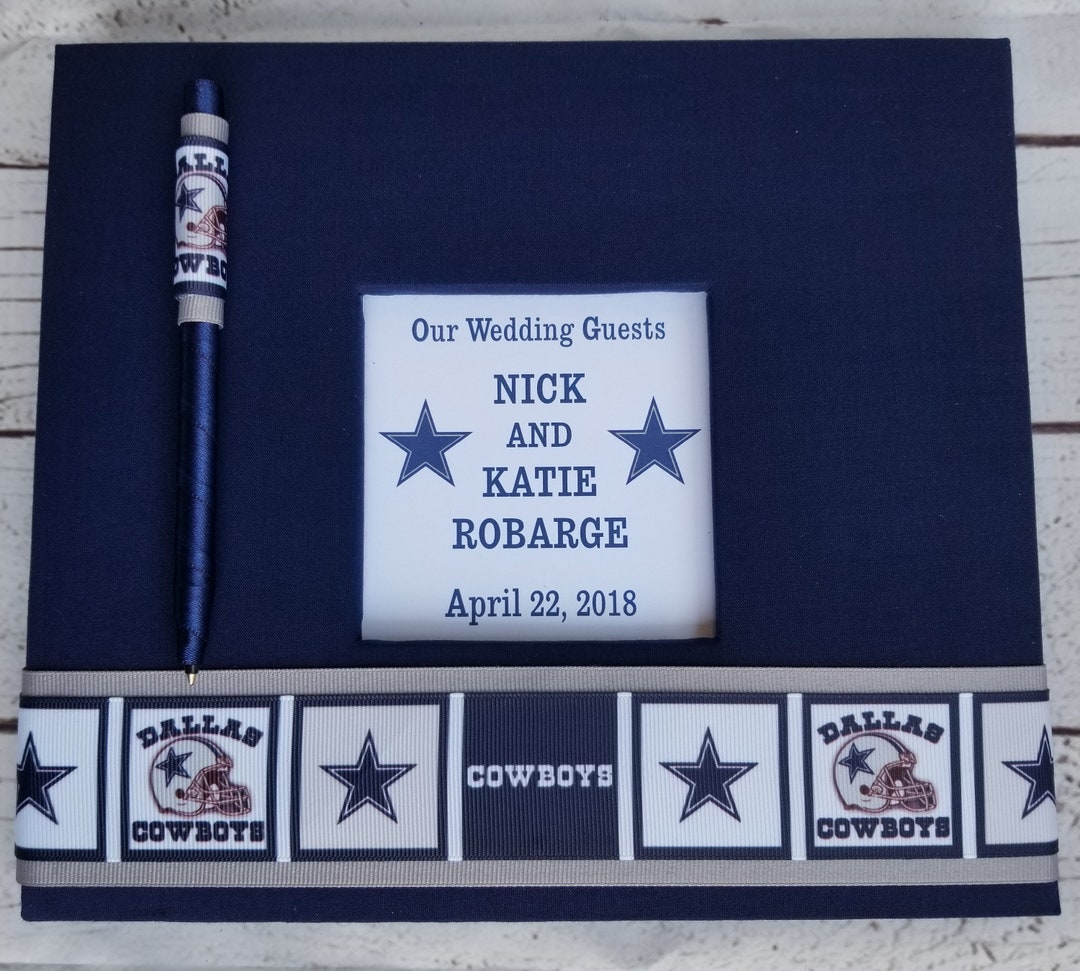 Sports Team Guest Book Set -choice of Ocassion and Team (NFL, MLB, Etc ...