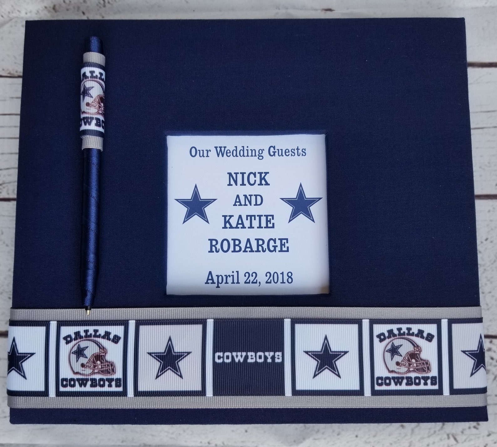Sports Team Guest Book Set choice of Ocassion and Team NFL - Etsy