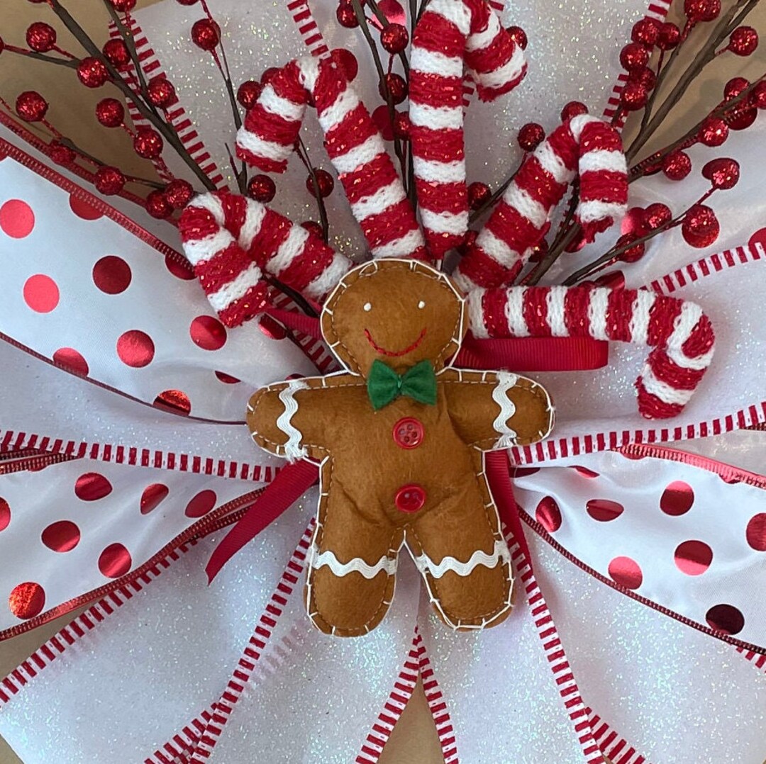 Tree Topper Gingerbread Christmas Candy Tree Topper - Etsy