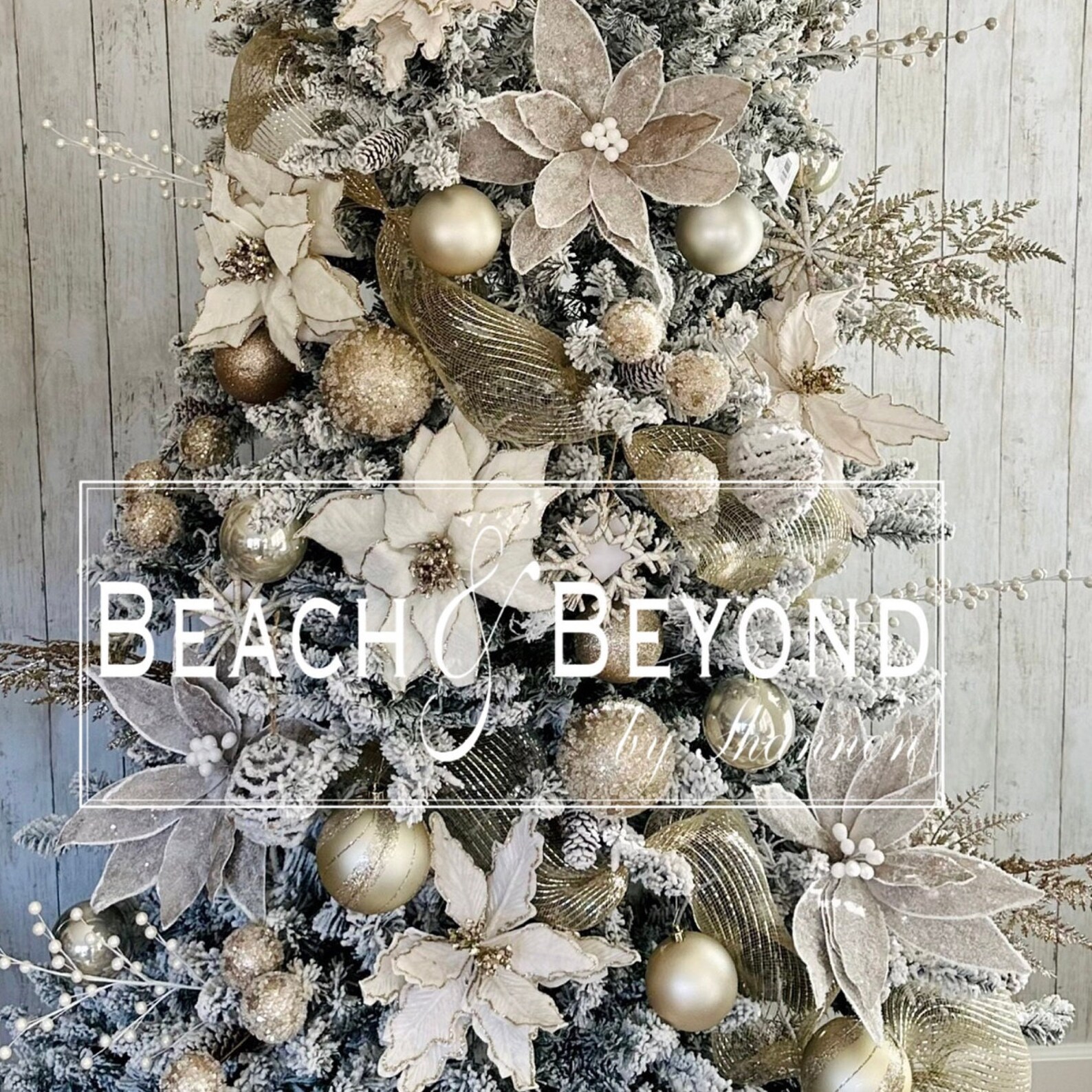 Champagne Christmas Tree Kit Woodland bundle Includes Ornaments, Picks ...