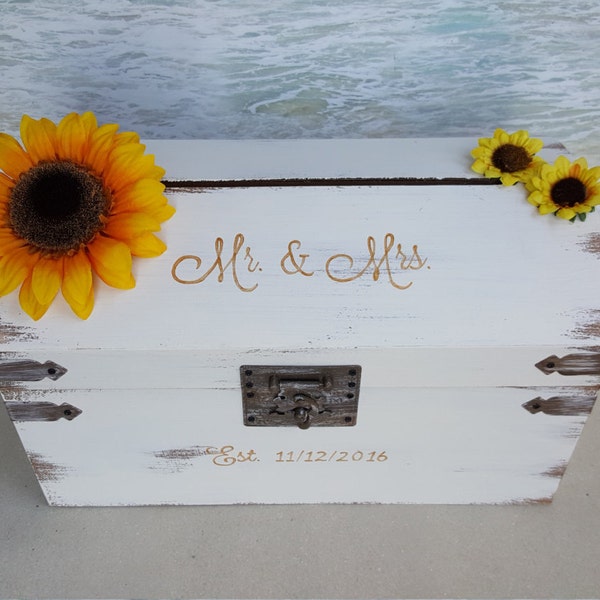 Sunflower Card Box - Etsy
