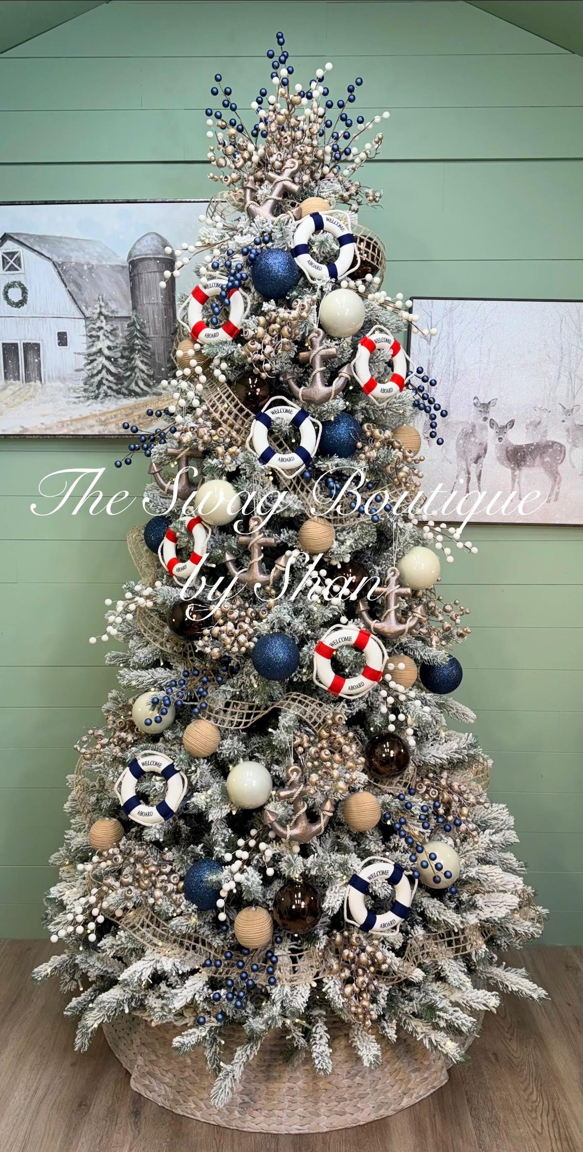 Nauti or Nice Christmas Tree Kit - Nautical Tree, Nautical Christmas ...