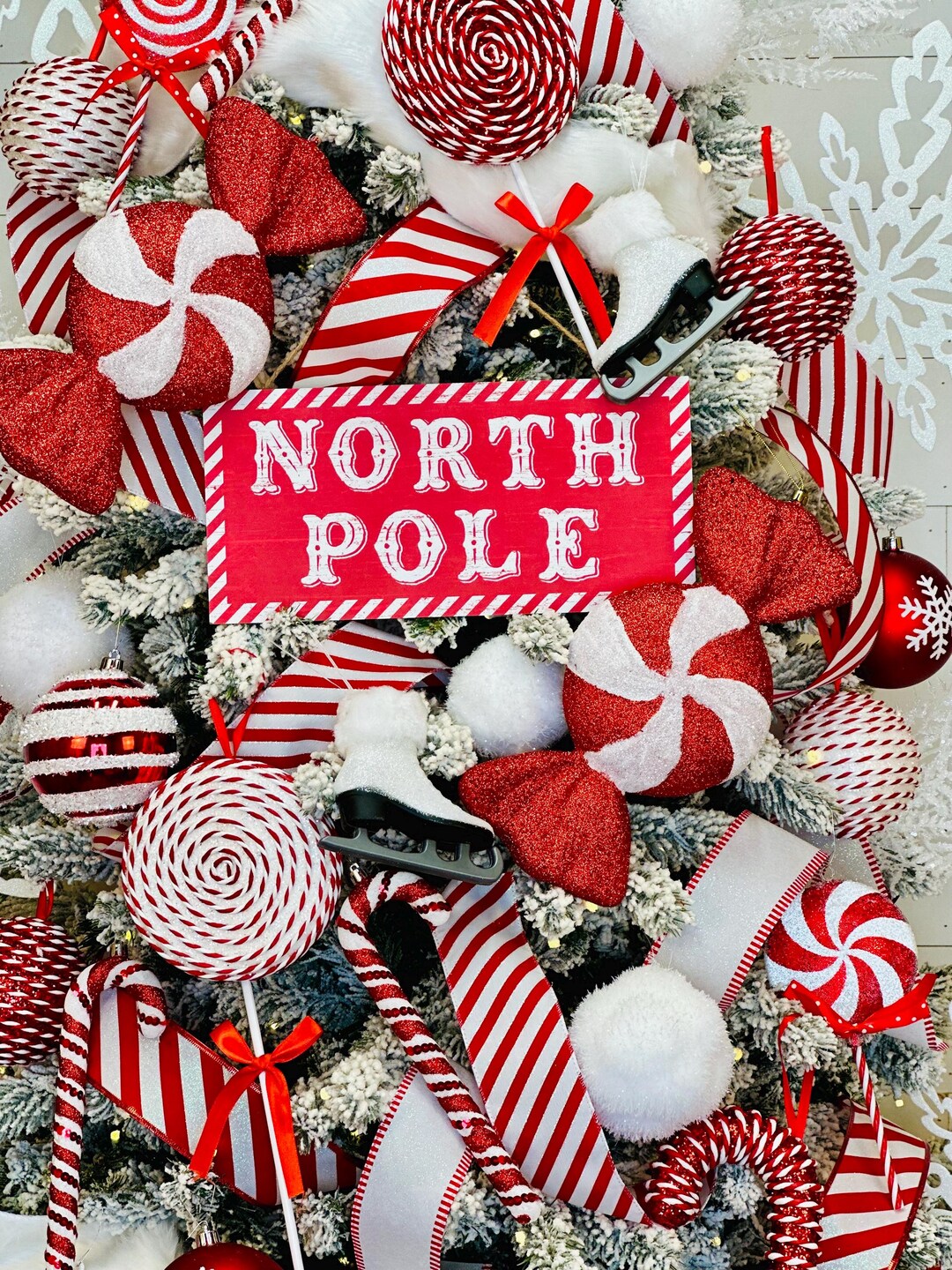 Tree Kit North Pole Christmas, Peppermint Candy Christmas Tree, Candy ...
