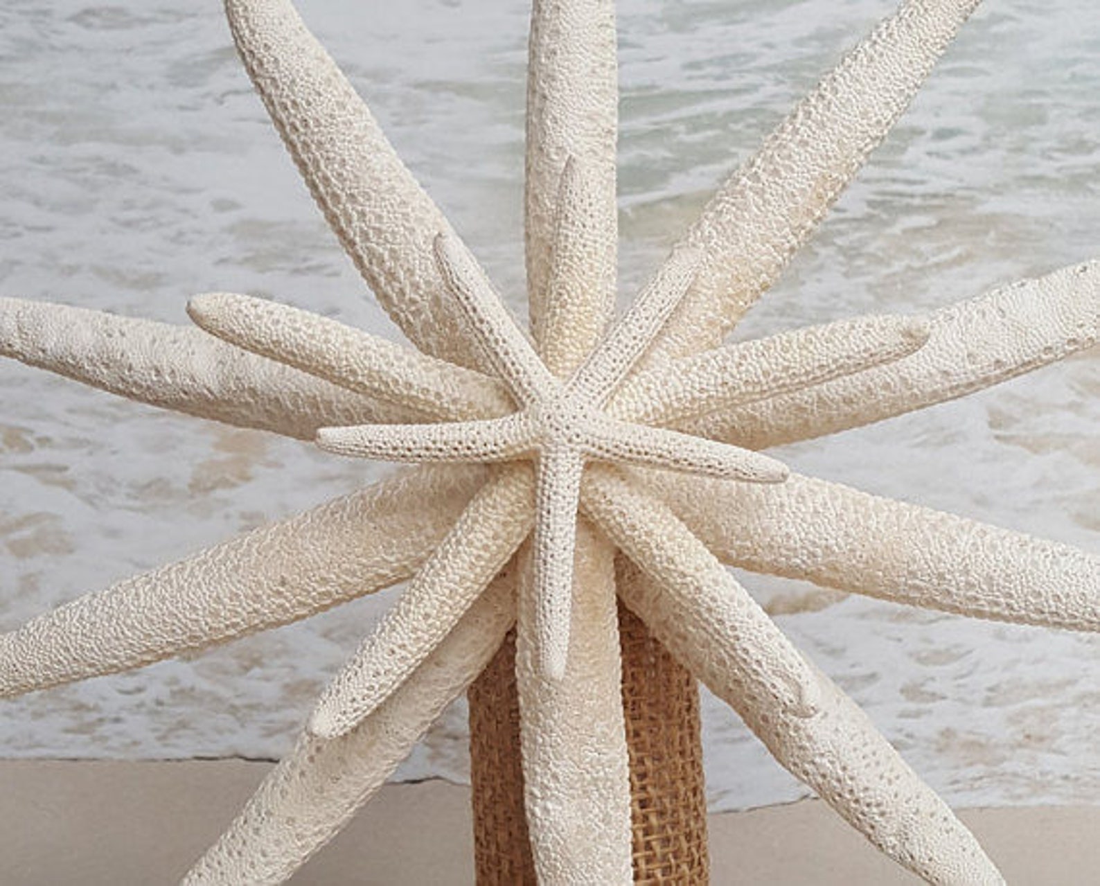 Starfish Tree Topper Rustic Coastal Nautical Beach Christmas - Etsy