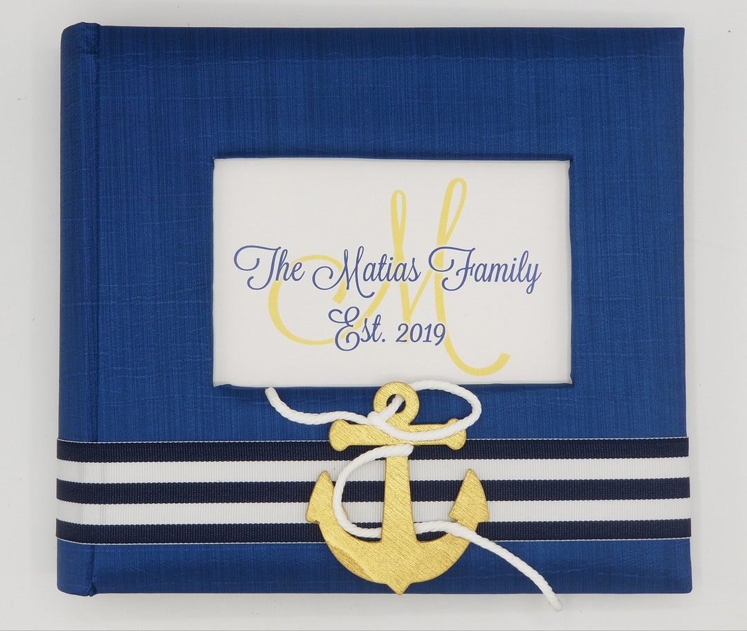 Nautical Photo Album Holds 200 4x6 Photos Wedding - Etsy