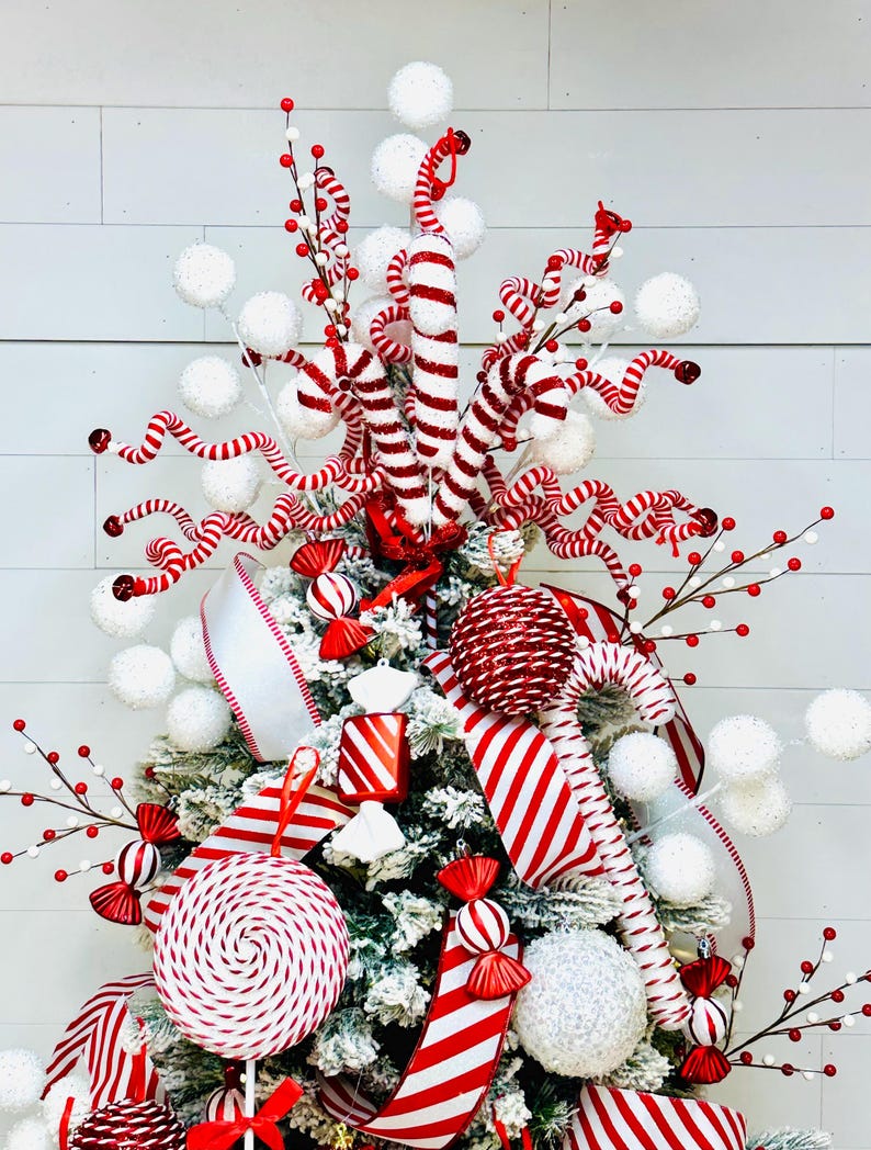 Tree Kit Peppermint Candy Christmas, Candy Christmas Tree, Tree ...