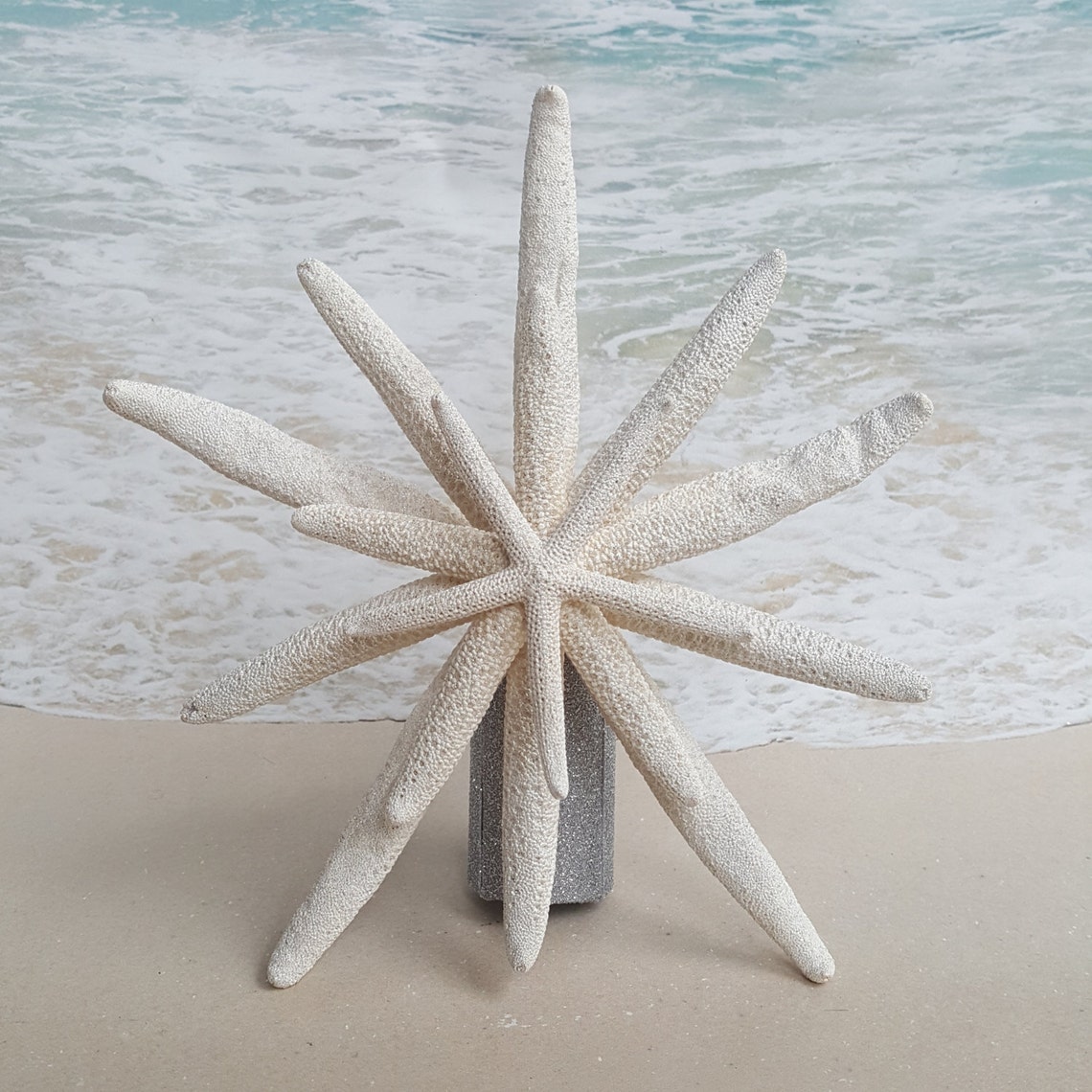 Starfish Tree Topper Rustic Coastal Nautical Beach Christmas - Etsy