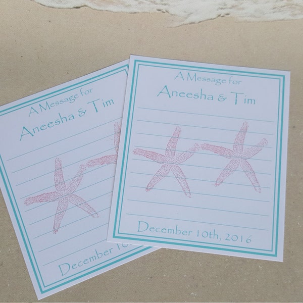 Starfish Guest Book - Etsy