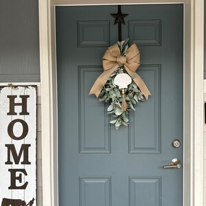 Shell & Lamb's Ear Beach Swag Beach Swag Beach Decoration Lambs Ear ...