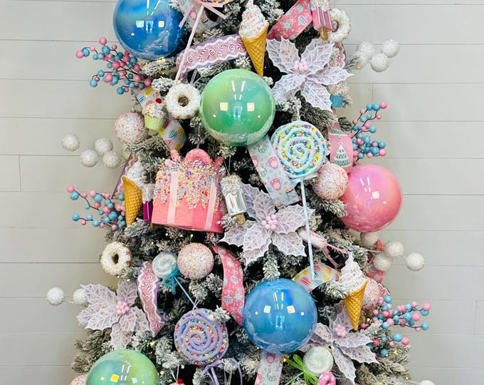 Candy Christmas Tree Kit, Pink Candy Christmas Tree, Tree Decorations ...