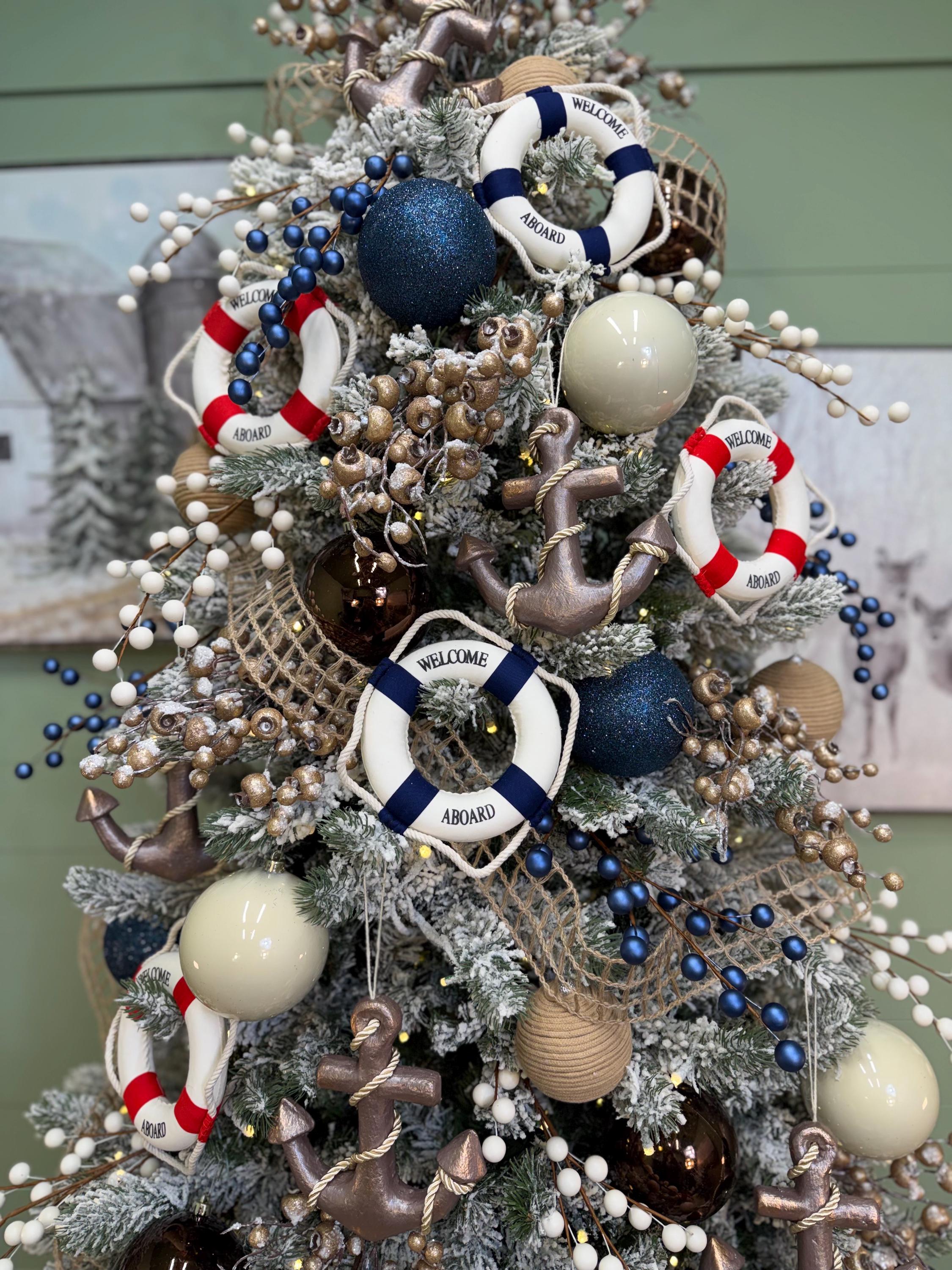 Nauti or Nice Christmas Tree Kit - Nautical Tree, Nautical Christmas ...