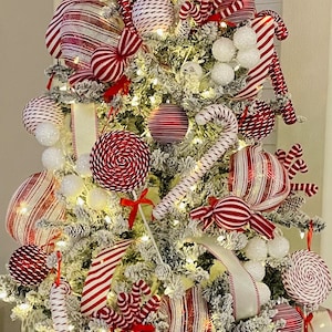 Peppermint Candy Christmas Tree Kit Candy Christmas Tree - Etsy