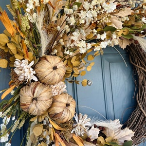 Extra Large Fall Wreath, Pumpkin Wreath, Fall Grapevine, Everyday ...