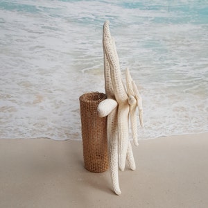 Starfish Tree Topper- Rustic Coastal Nautical Beach Christmas Ornament ...