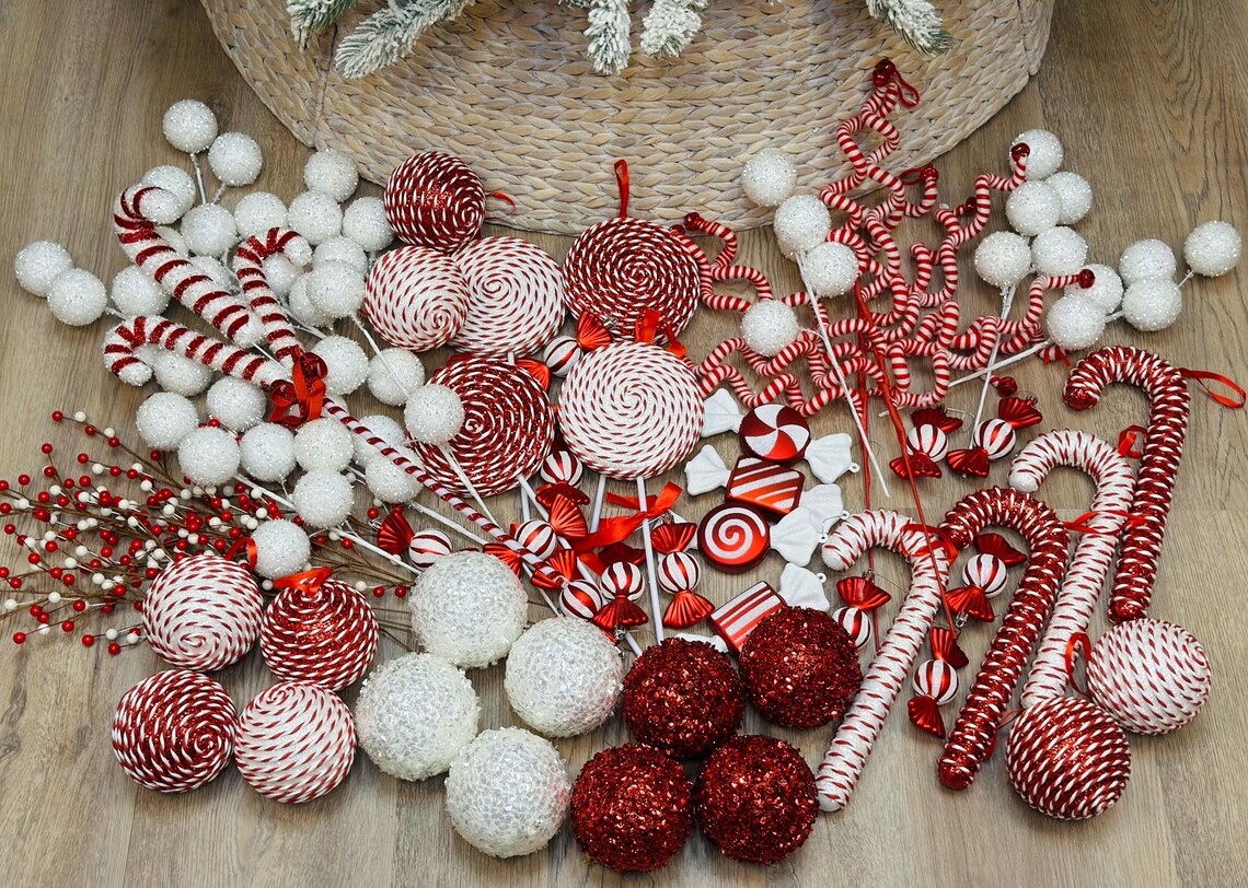 Peppermint Candy Christmas Tree Kit, Candy Christmas Tree, Tree ...