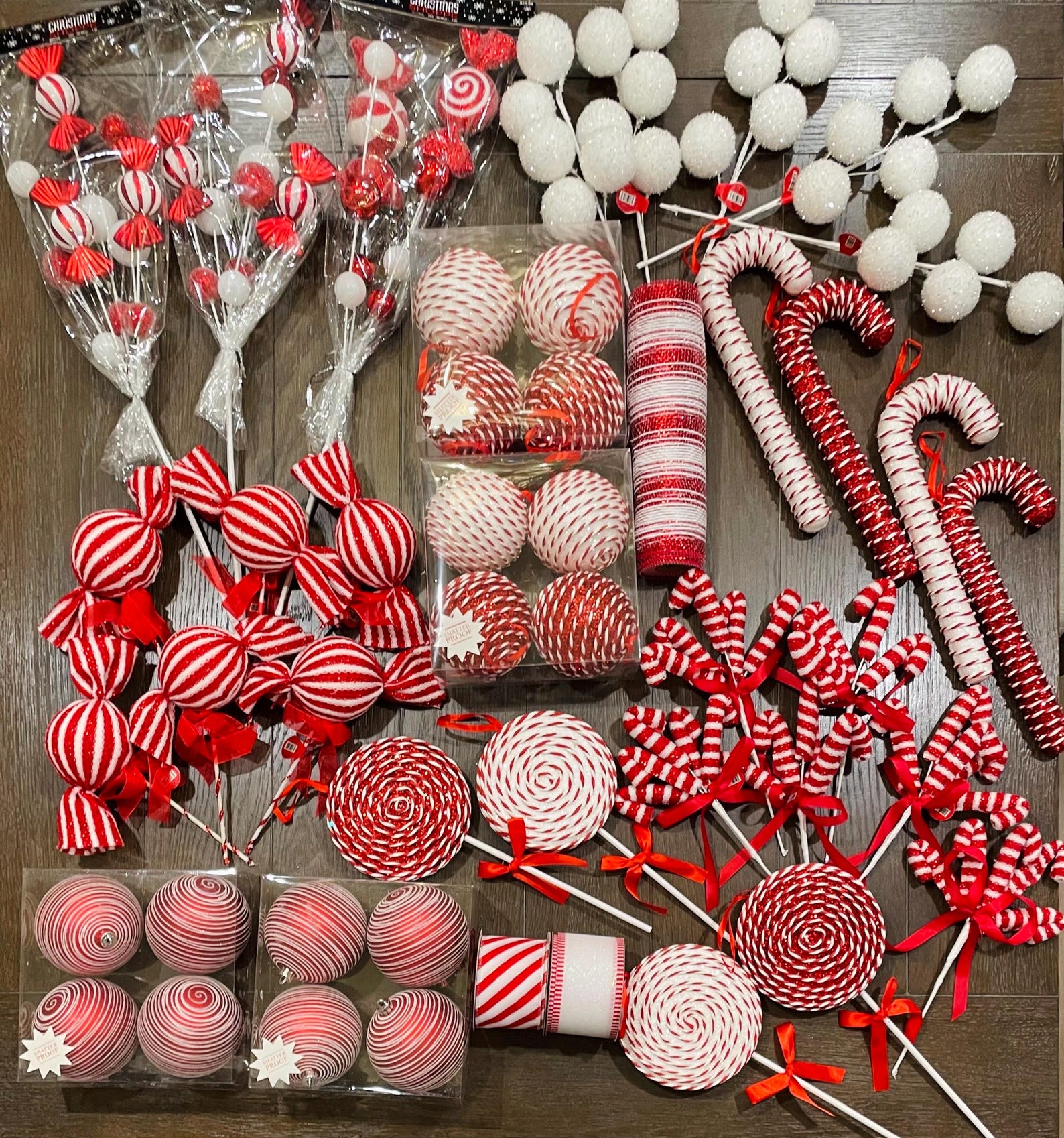 Tree Kit Peppermint Candy Christmas, Candy Christmas Tree, Tree ...