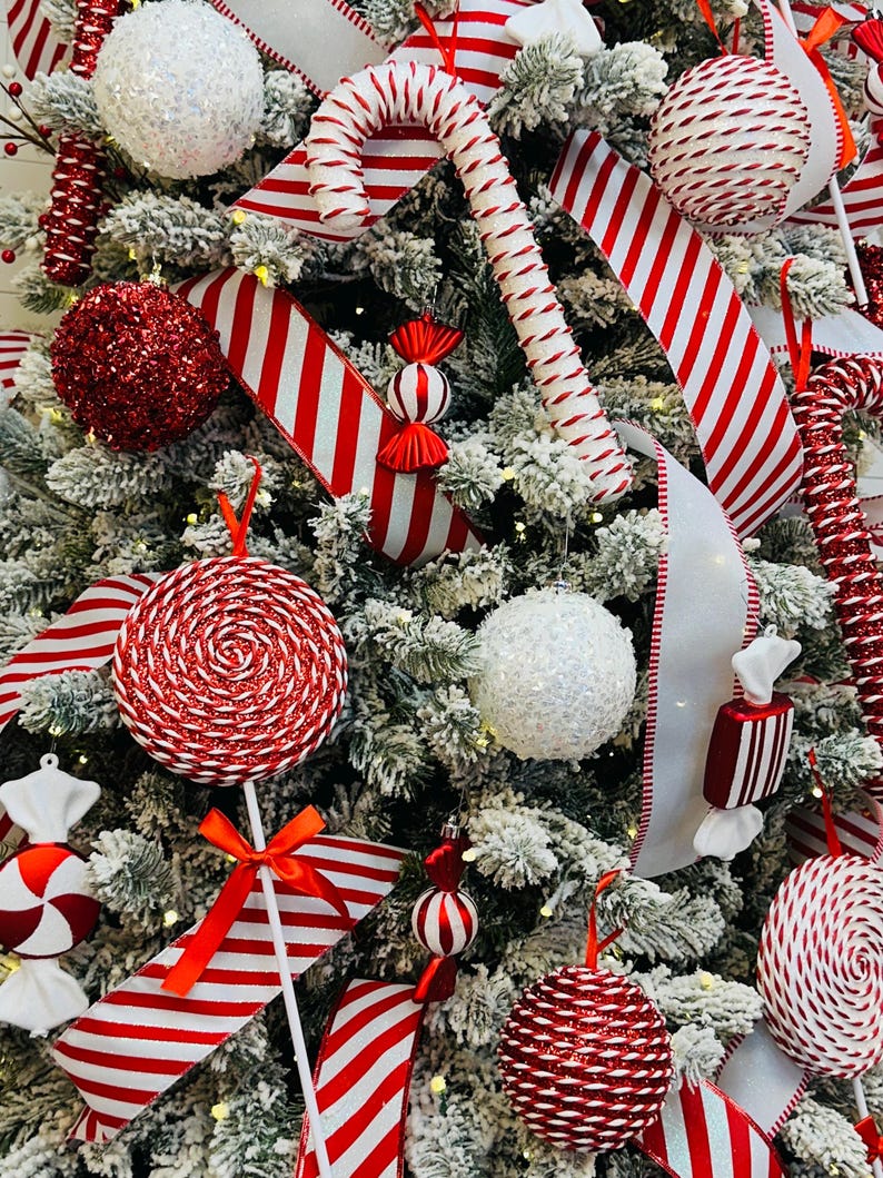 Peppermint Candy Christmas Tree Kit, Candy Christmas Tree, Tree ...