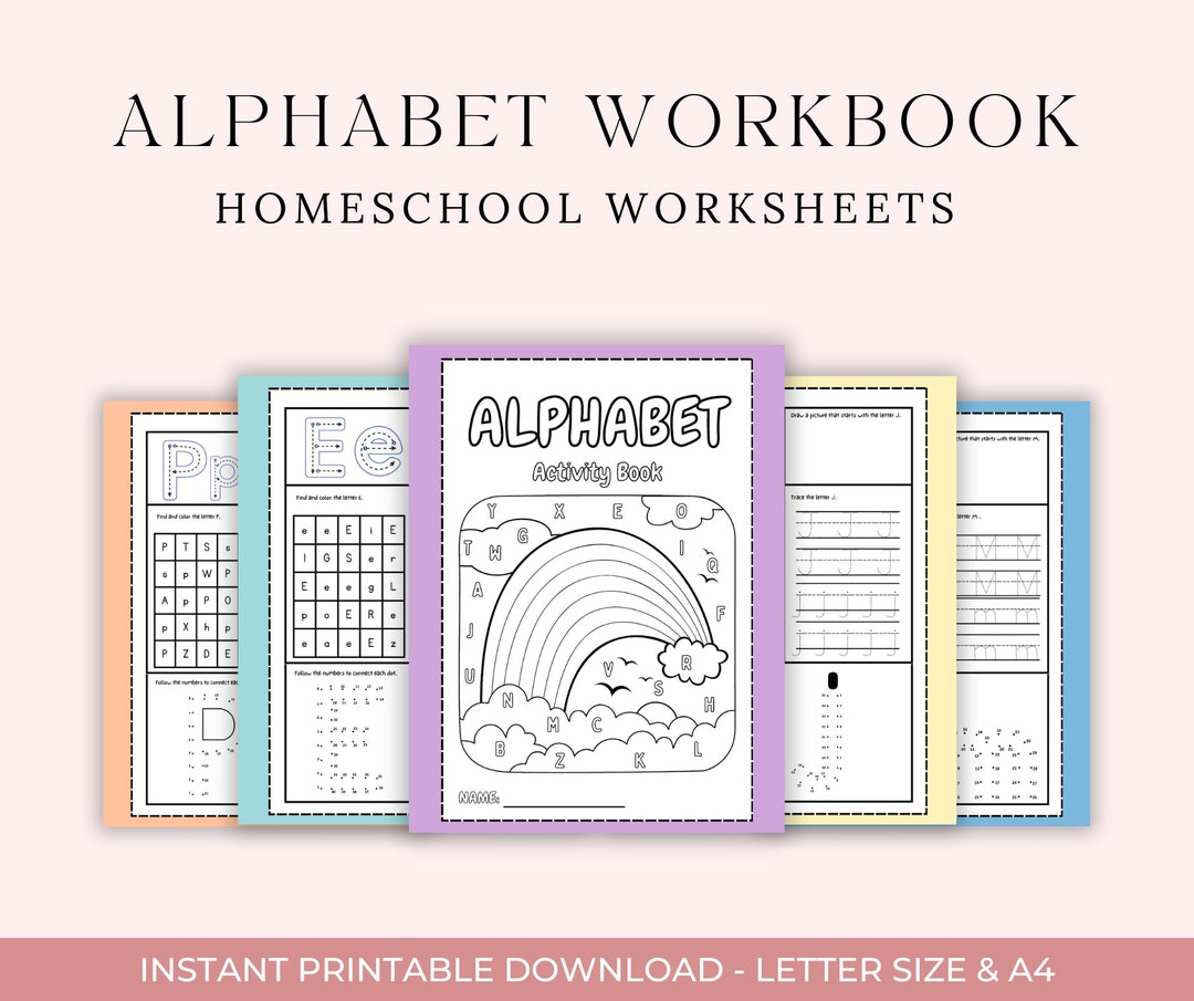 Alphabet Tracing Workbook: A-Z Handwriting Practice for Preschool (PDF ...