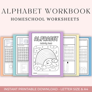 Alphabet Tracing Workbook: A-Z Handwriting Practice for Preschool (PDF ...