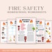 Fire Safety Worksheet, Homeschool Fire Safety, Homeschool Worksheets ...