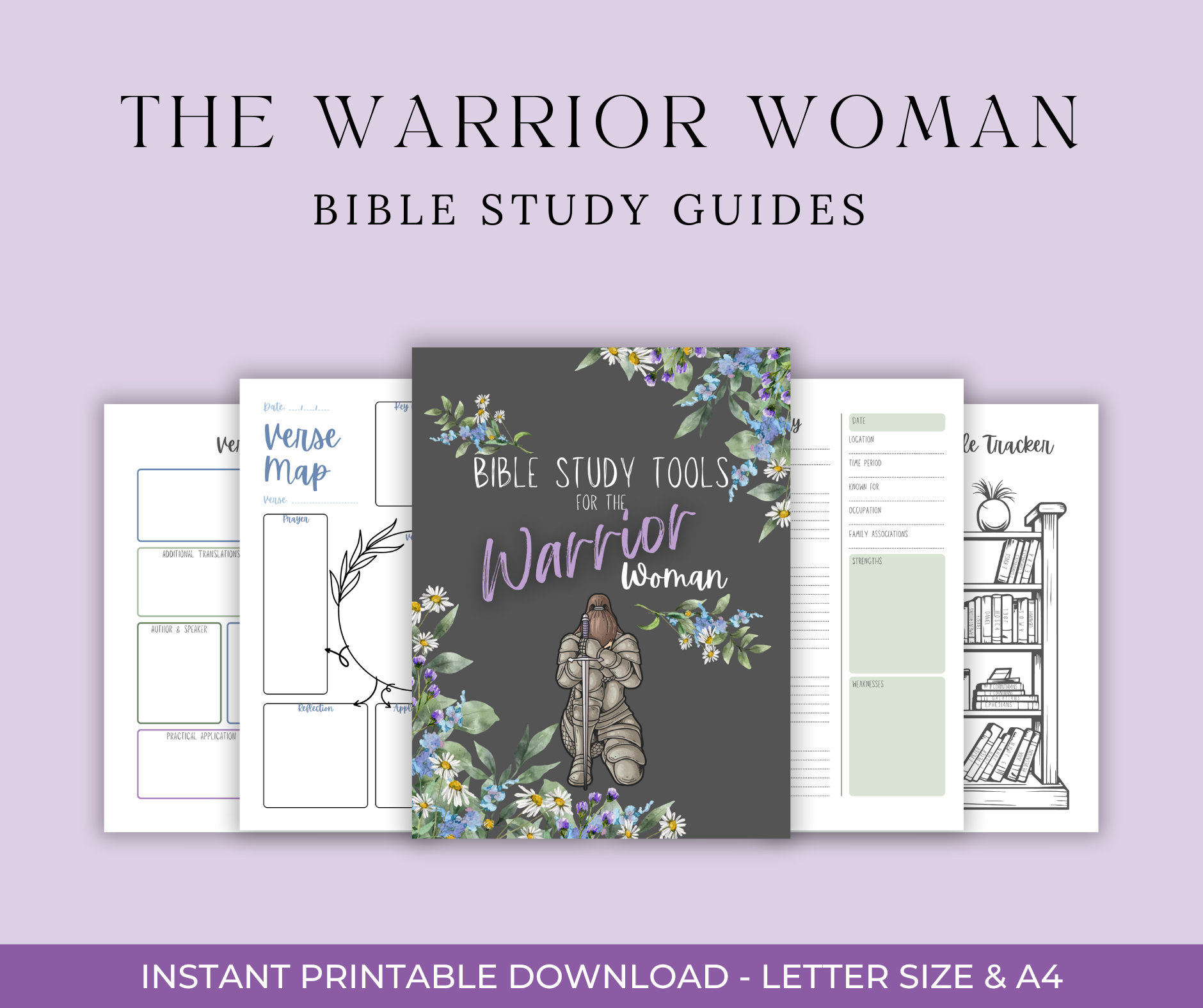 Warrior Woman Bible Study Toolkit: Printable Christian Worksheets ...