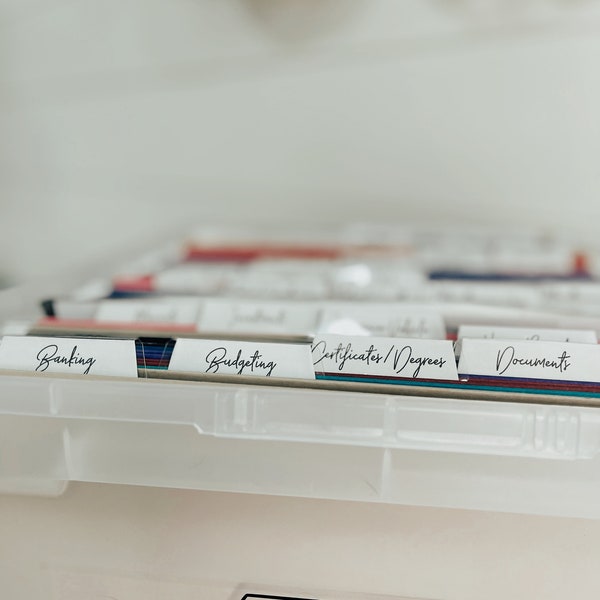 File Cabinet Labels - Etsy