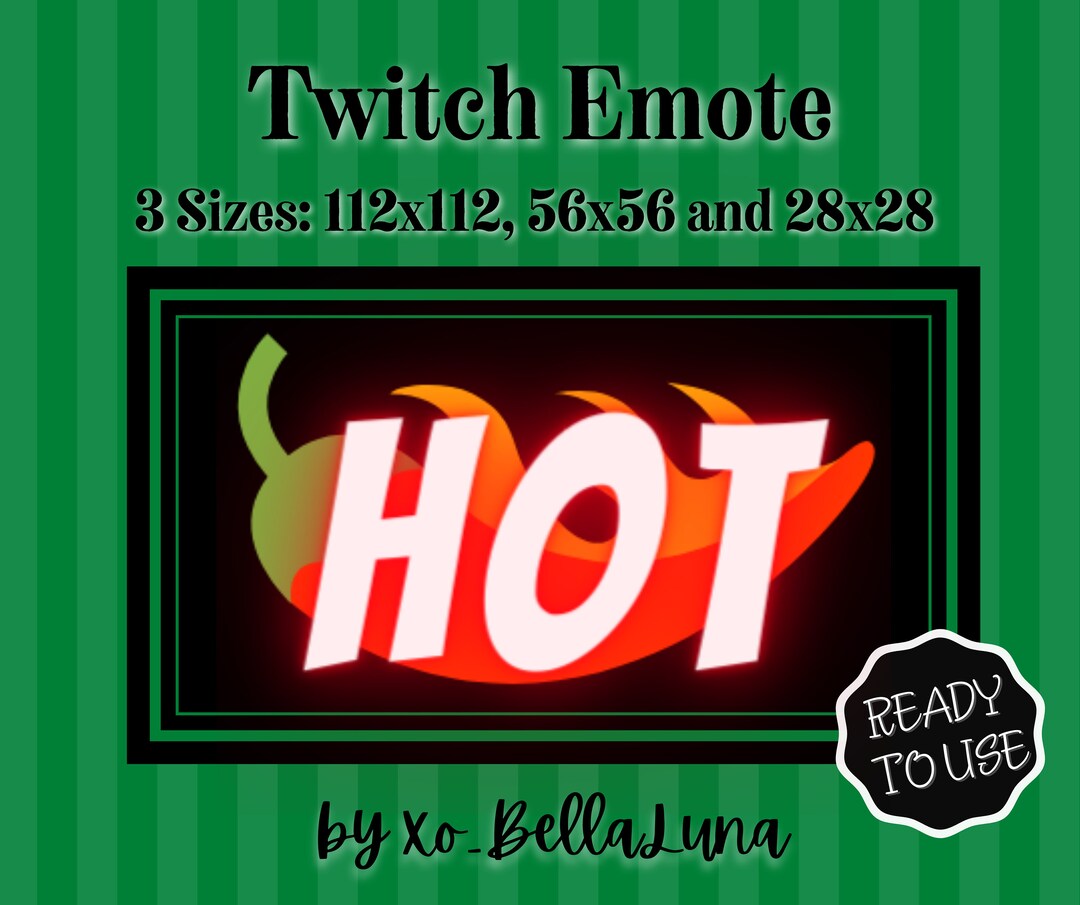 Hot Pepper Twitch Emote - Ready to Use! - Etsy