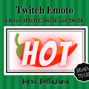 Hot Pepper Twitch Emote Ready to Use - Etsy