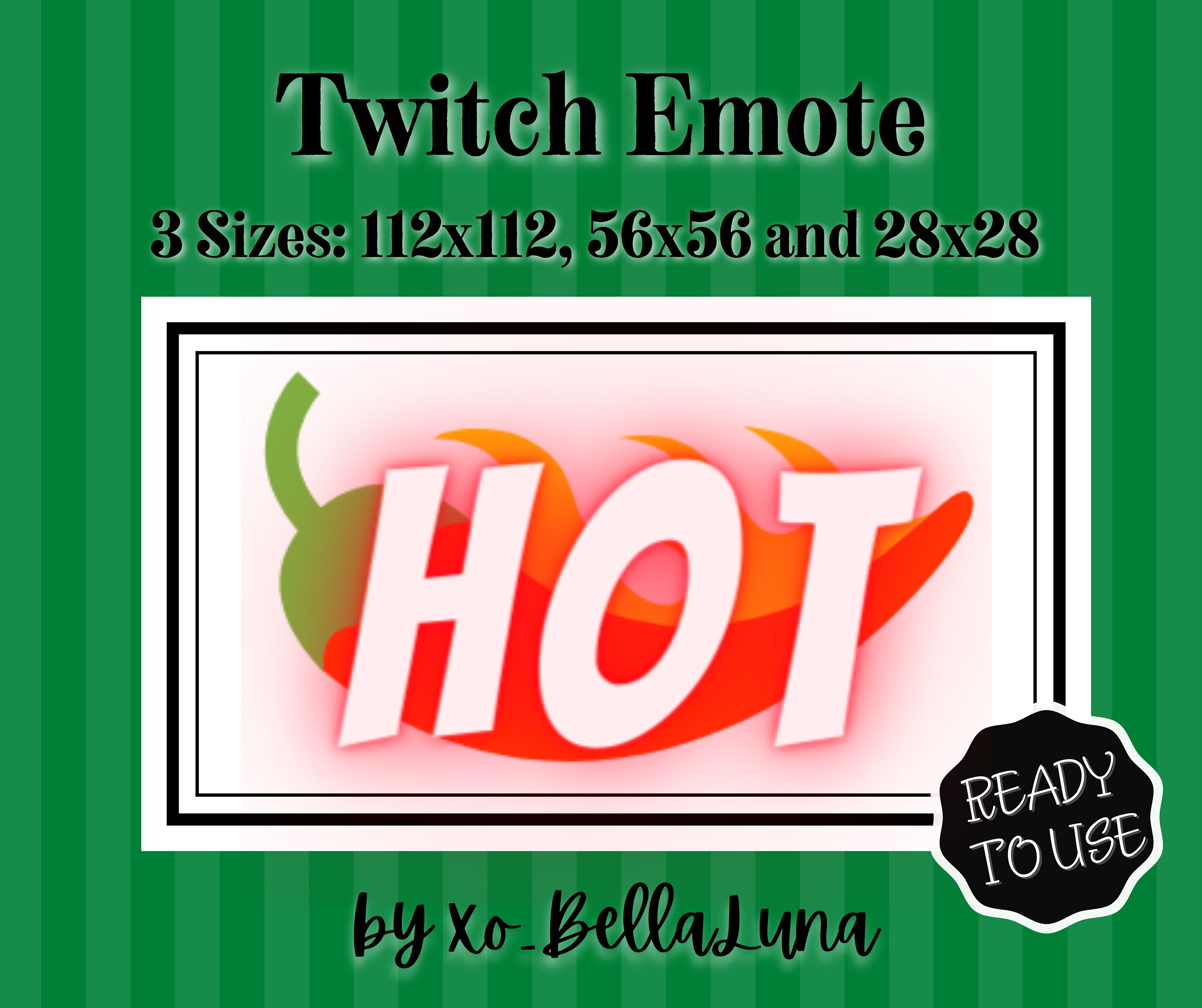 Hot Pepper Twitch Emote - Ready to Use! - Etsy
