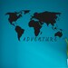 World Map Adventure Awaits - Wall Decal - Travel - Wanderlust ...