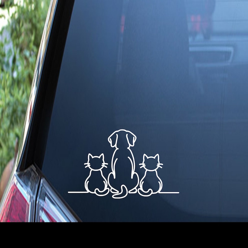 Cat Car Decal - Etsy