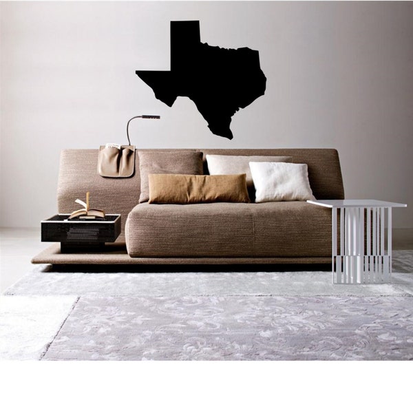Texas Map Wall Decal - Etsy