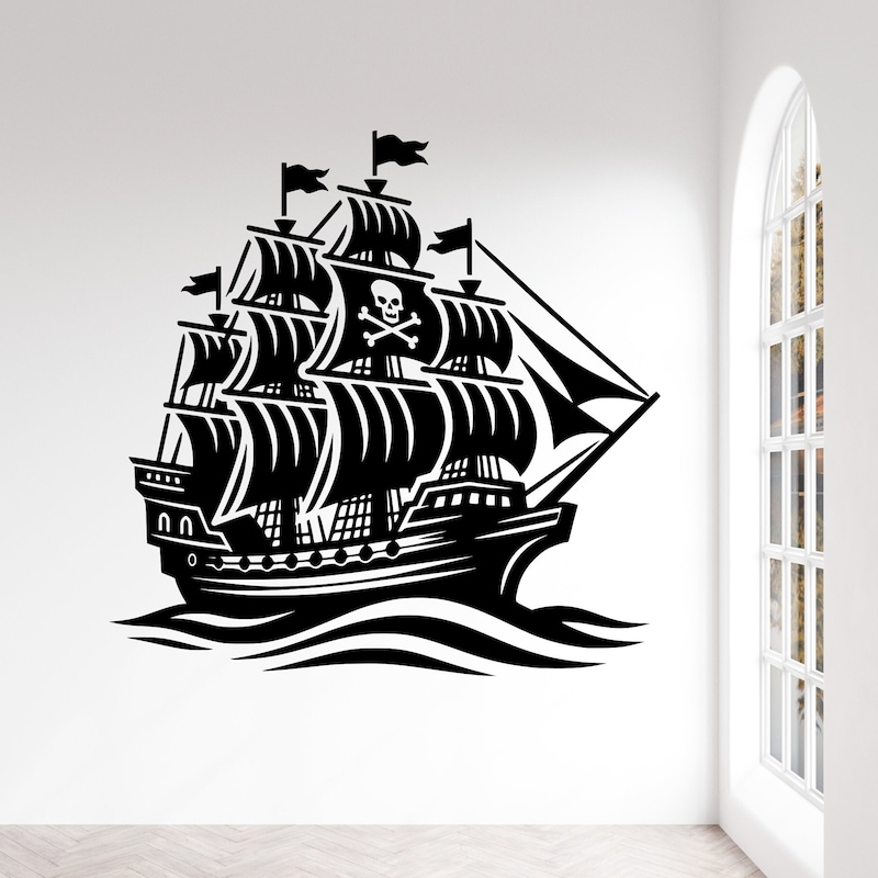 Pirate Ships Decal - Etsy