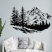 Mountain Top Decal - Mountain Decal - Mountain Top Decal - Mountain ...