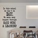 In This School We Don't Do Easy. Wall Decal - School Wall Decal - New ...