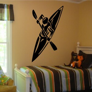 Kayak Wall Decal - Kayak Decal - Kayaker Decal - Kayak Wall Art - Kayak ...