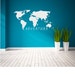 World Map Adventure Awaits Wall Decal Travel Wanderlust - Etsy