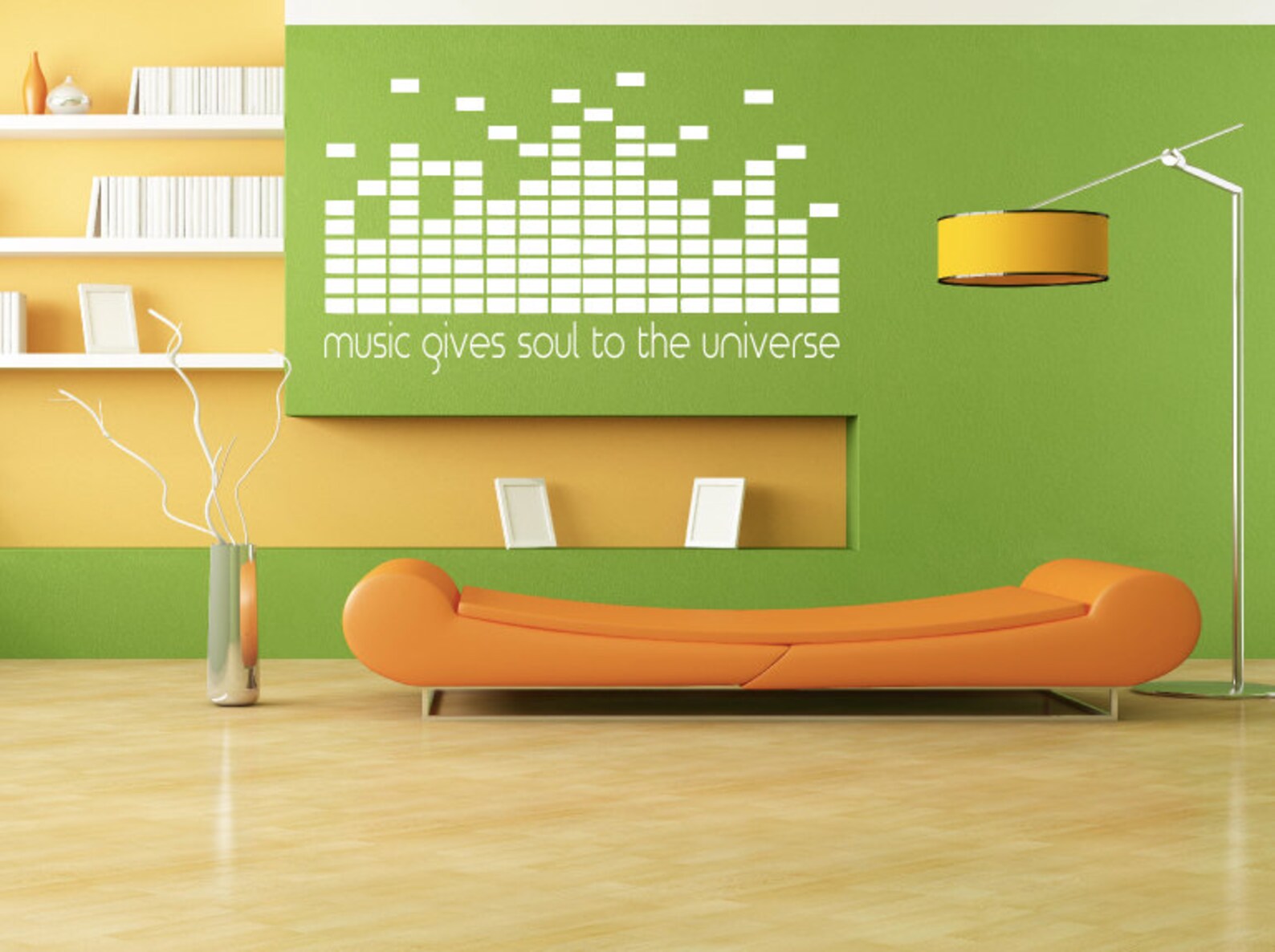 Music Gives Soul to the Universe - Wall Decal - DJ Decal - Home Decor ...