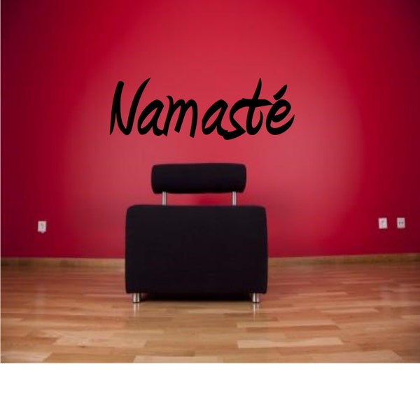 Namaste Wall Decal - Etsy