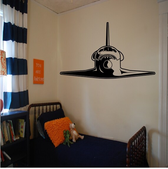 Nasa Spaceship Decal Spaceship Wall Decal Space Shuttle | Etsy